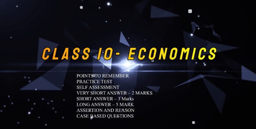 Ncert Cbse Class 10- Economics – Economic Development - Sriwiszy Education